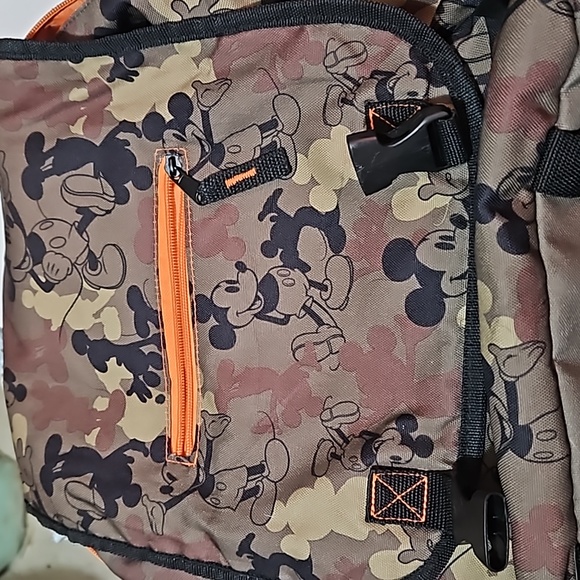 Disney | Bags | Disney Mickey Mouse Brown Graphic Backpack Bag | Poshmark